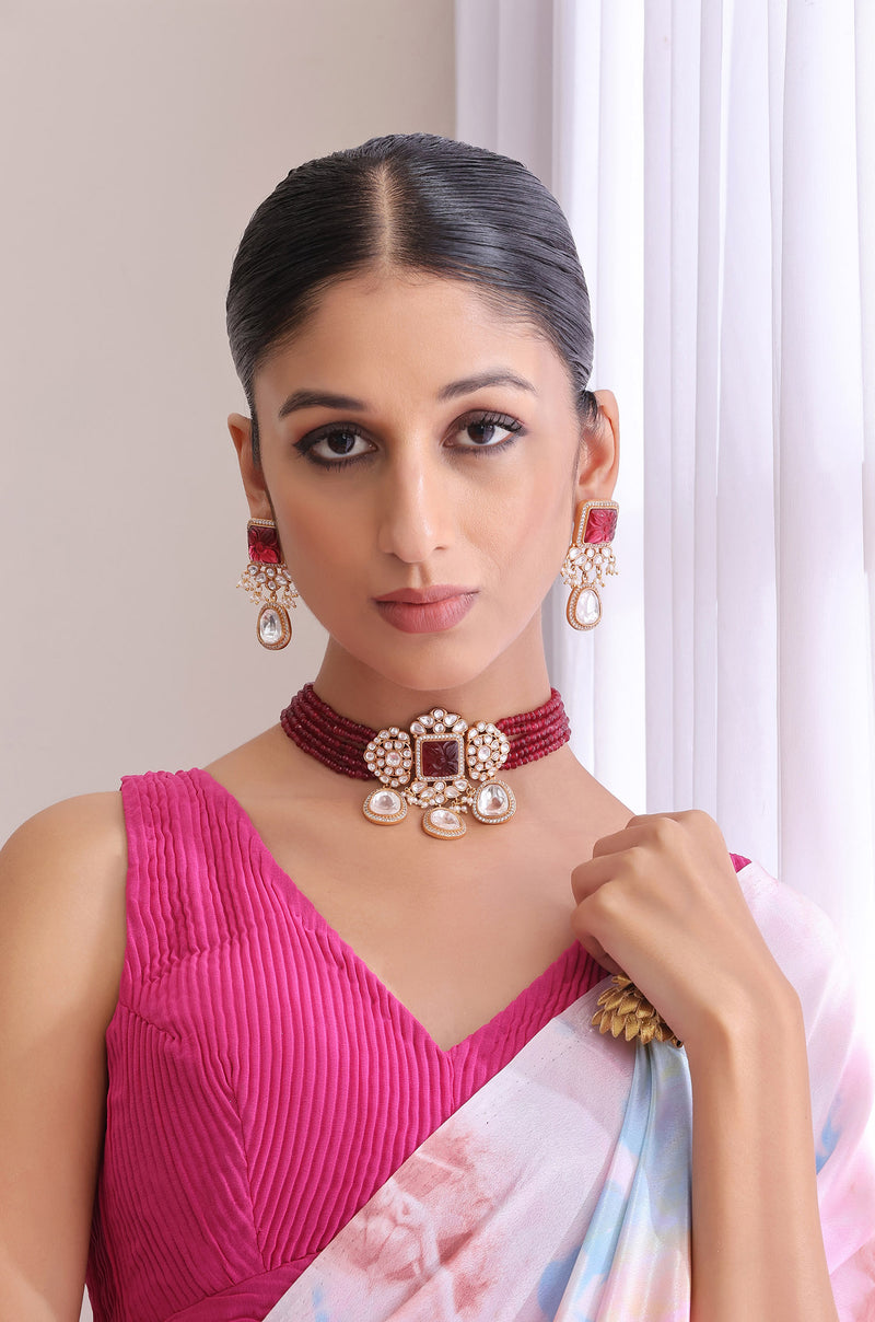 Tara Ruby Choker Set – StudioByRivaazz